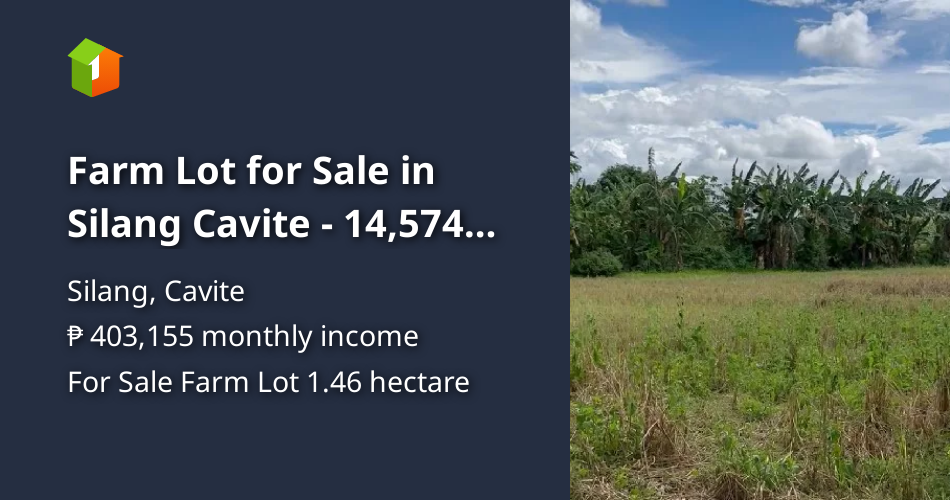 Farm Lot for Sale in Silang Cavite - 14,574 sqm [Lots 🚜] (January 2024 ...