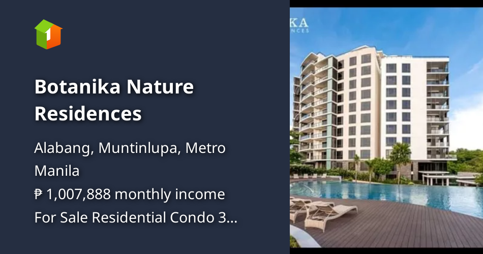 Botanika Nature Residences [Condos 🏙️] (July 2023) in Alabang ...