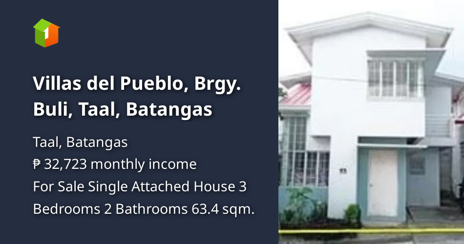 Villas del Pueblo, Brgy. Buli, Taal, Batangas [Houses and Lots 🏘️ ...