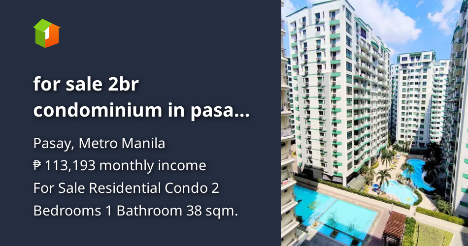For sale 2br condominium in pasay palm beach west near macapagal roxas ...