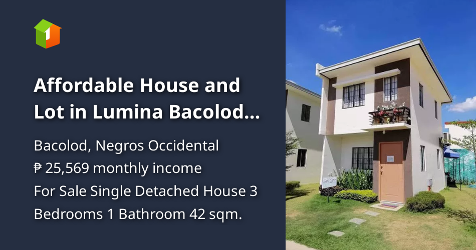Affordable House and Lot in Lumina Bacolod | Angeli SF [Houses and Lots ...