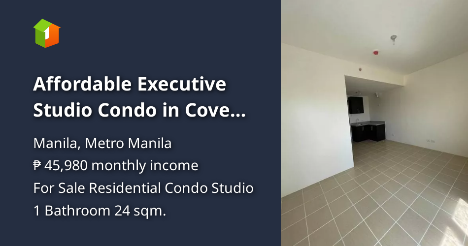Affordable Executive Studio Condo in Covent Garden Sta. Mesa Manila ...