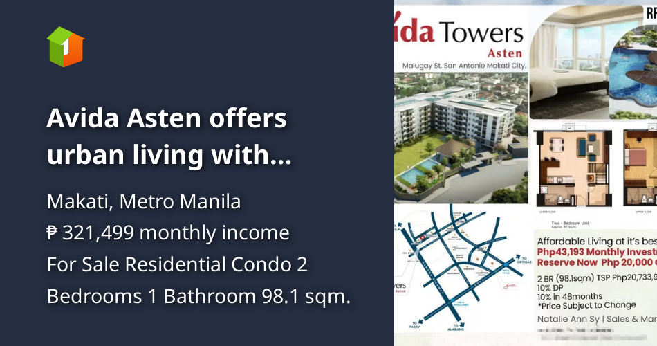 Avida Asten offers urban living with comfort and convenience in mind ...