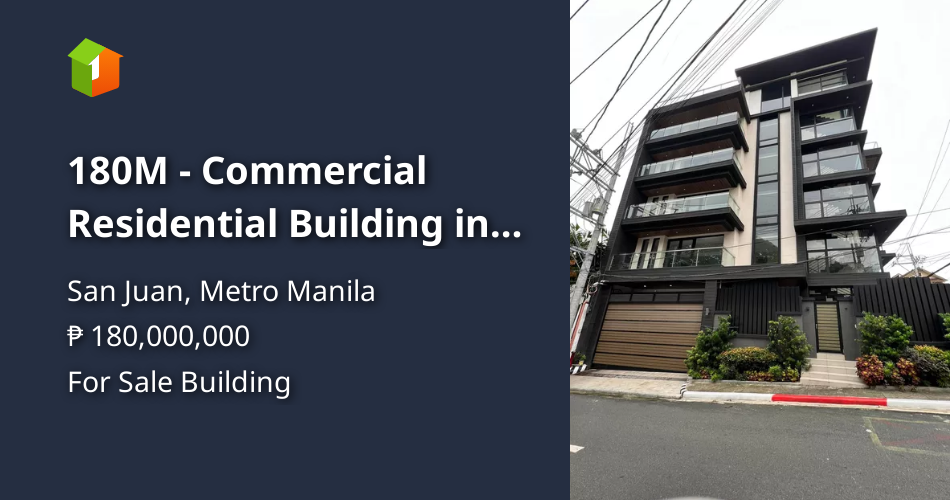 180M - Commercial Residential Building in San Juan Metro Manila ...