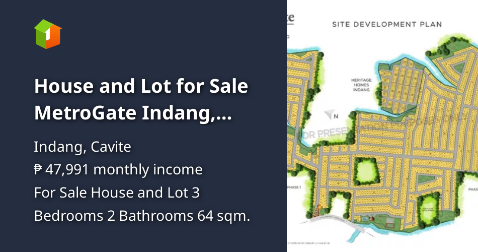 House and Lot for Sale MetroGate Indang, Cavite: Elise Model Basic;Low ...