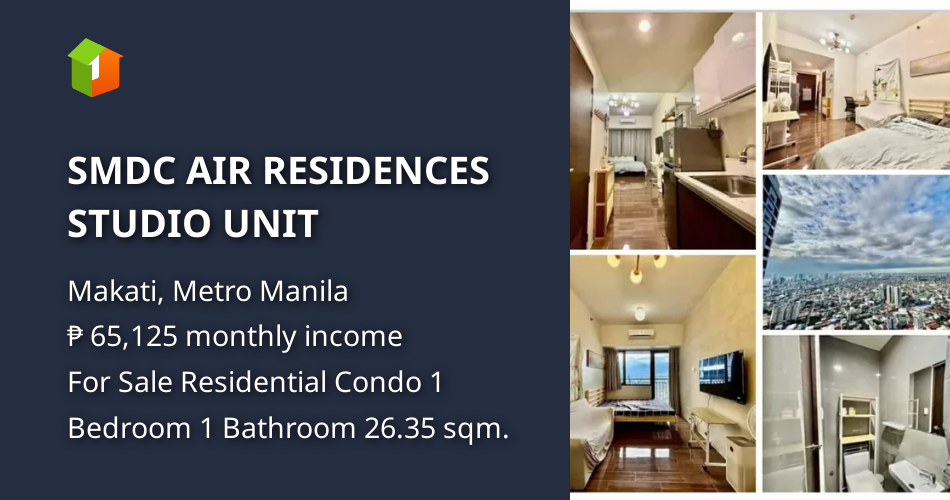 SMDC AIR RESIDENCES STUDIO UNIT [Condos 🏙️] (April 2026) in Makati ...