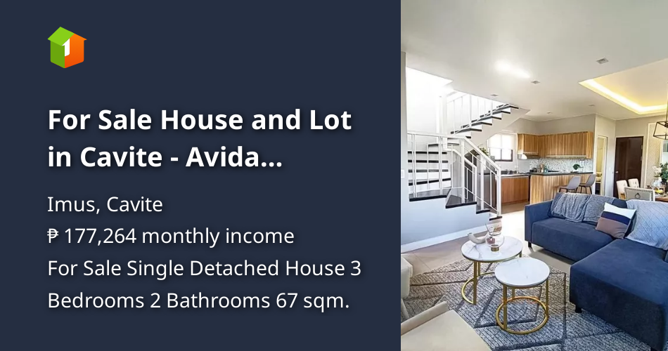 For Sale House and Lot in Cavite - Avida Parklane Settings Vermosa ...