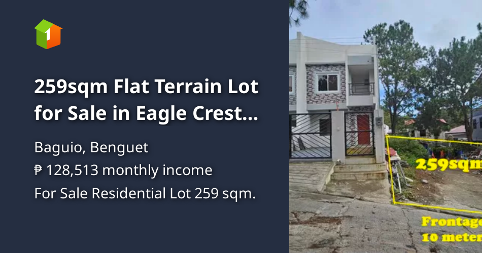 259sqm Flat Terrain Lot for Sale in Eagle Crest (10meters frontage ...