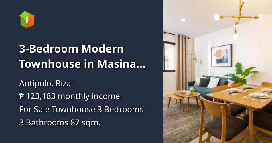 3-Bedroom • Townhouse in Masinag - ONE AMARI PLACE [Houses and Lots 🏘️ ...