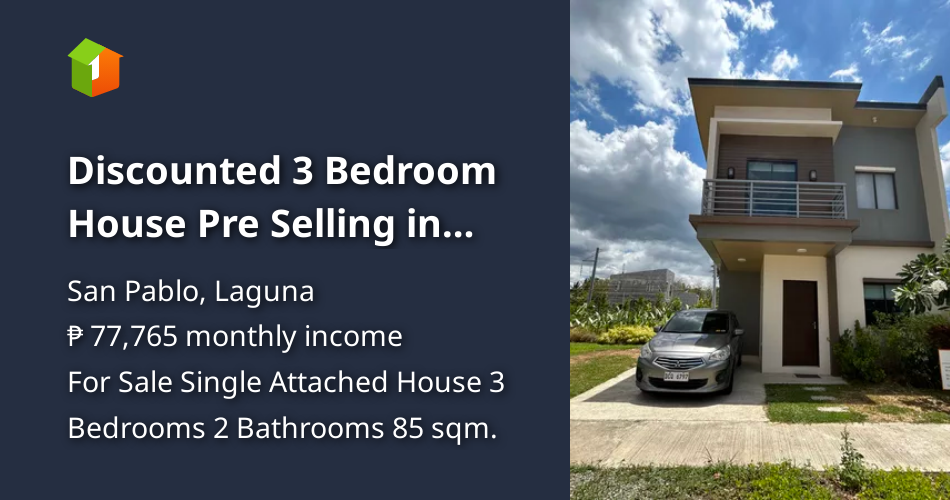 Discounted 3 Bedroom House Pre Selling in Sentrina Alaminos Laguna ...