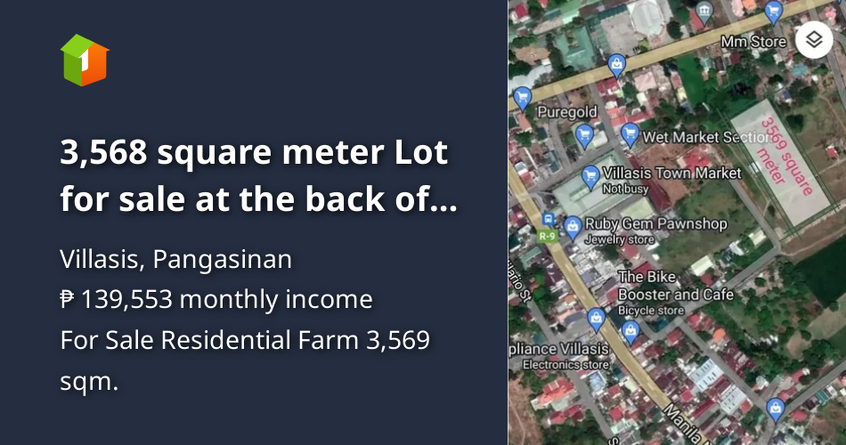 3,568 square meter Lot for sale at the back of Poblacion Public market ...
