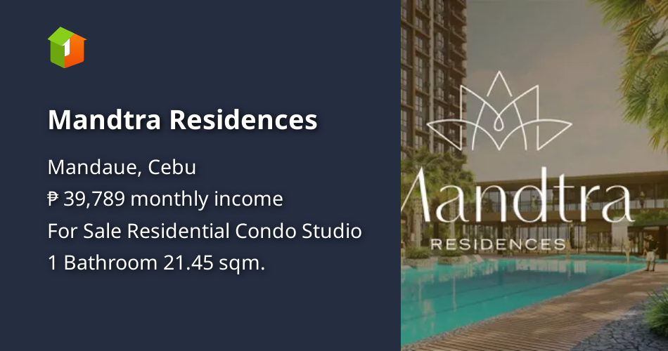 Mandtra Residences [Condos 🏙️] (July 2025) in Mandaue, Cebu for sale