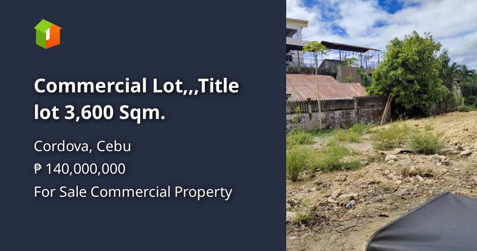 Commercial Lot,,,Title lot 3,600 Sqm. [Commercial Properties 🏭 ...