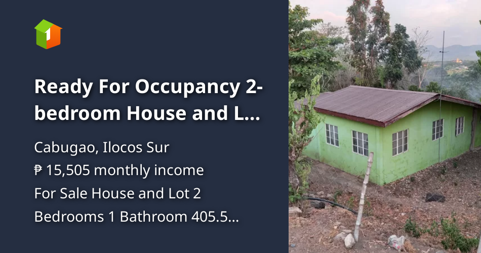 Ready For Occupancy 2-bedroom House and Lot For Sale in Cabugao Ilocos Sur [Houses and Lots 🏘️ ...