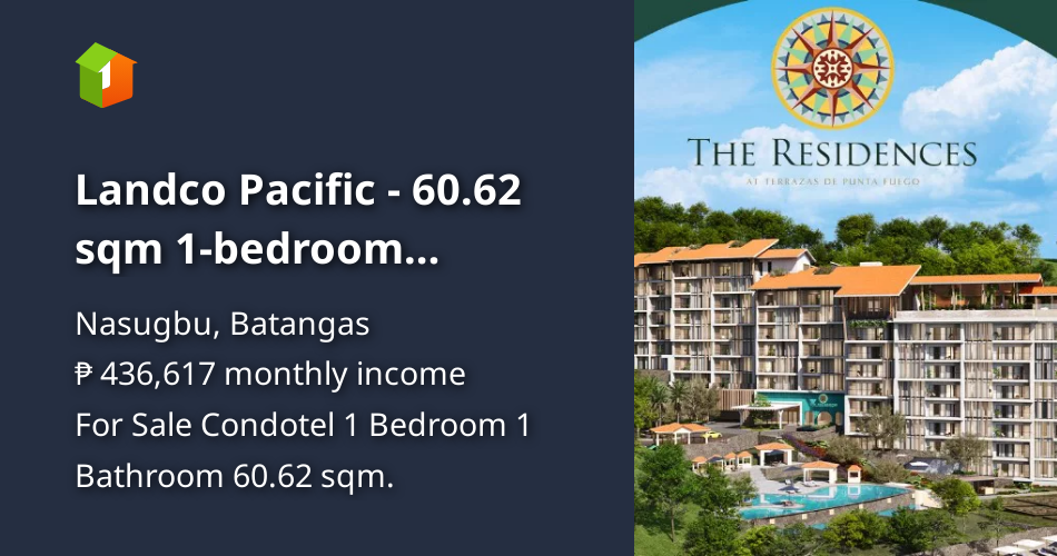 Landco Pacific - 60.62 sqm 1-bedroom Condotel For Sale in The ...