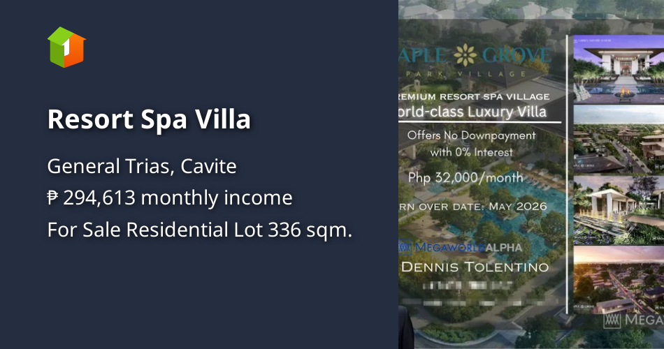 Resort Spa Villa [Lots 🚜] (August 2023) in General Trias, Cavite for sale
