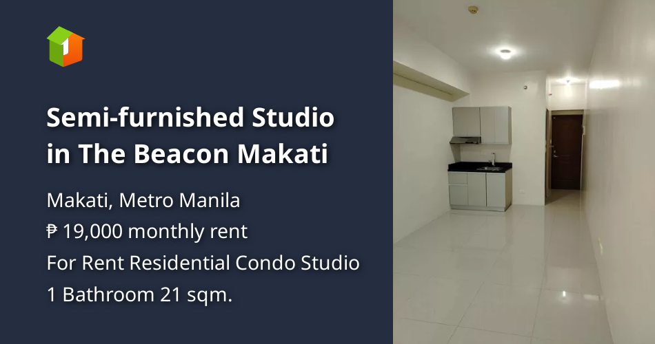 Semi-furnished Studio in The Beacon Makati [Condos 🏙️] (May 2026) in ...