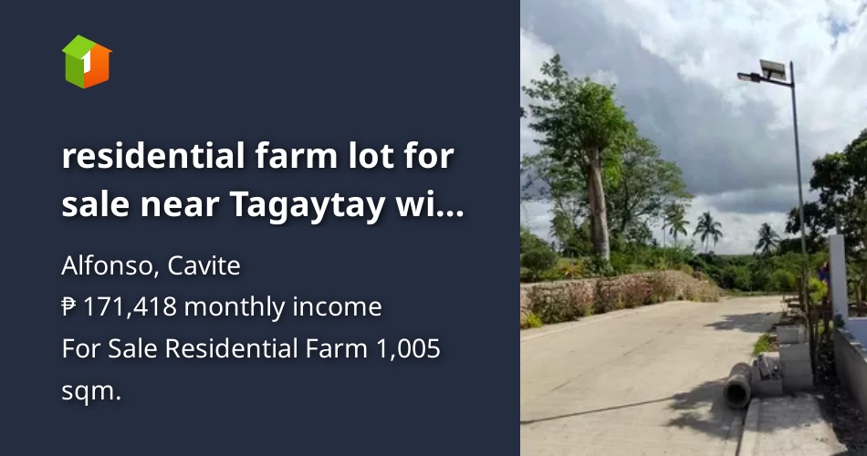 Residential farm lot for sale near Tagaytay with cold weather [Lots 🚜] (September 2025) in ...