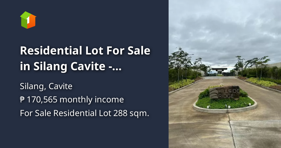 Residential Lot For Sale in Silang Cavite - Hillside Ridge Southmont ...