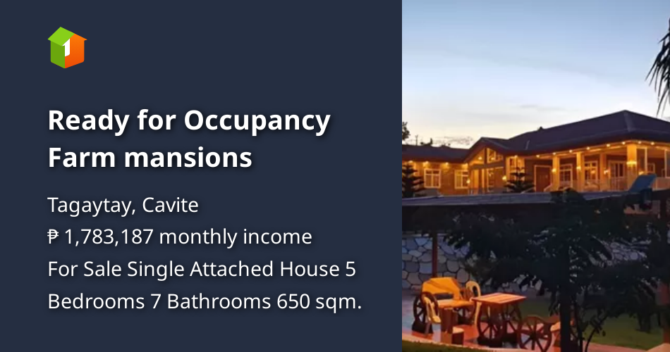 Ready for Occupancy Farm mansions [Houses and Lots 🏘️] (January 2025 ...