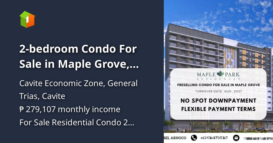 2-bedroom Condo For Sale in Maple Grove, General Trias, Cavite [Condos ...