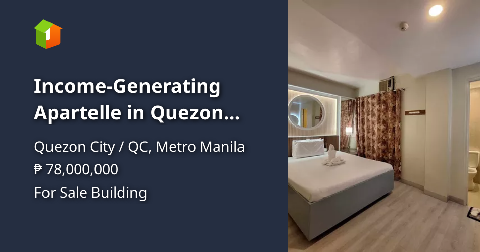 Income-Generating Apartelle in Quezon City for sale [Commercial ...