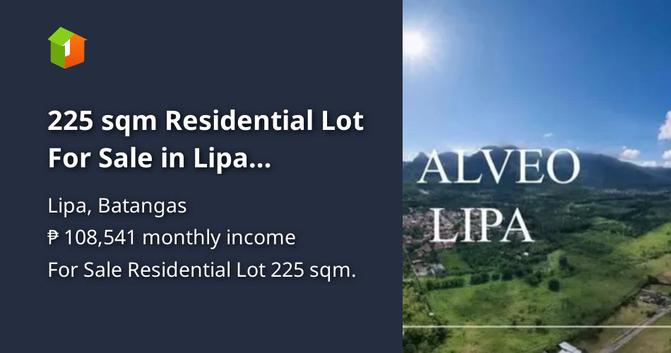 225 sqm Residential Lot For Sale in Lipa Batangas near Mt. Malarayat ...