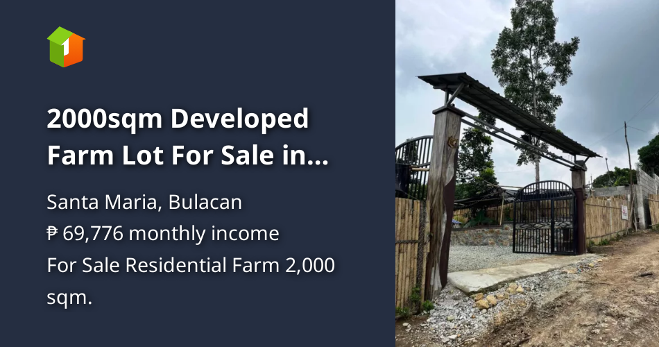 2000sqm Developed Farm Lot For Sale in DRT Bulacan [Lots 🚜] (November ...