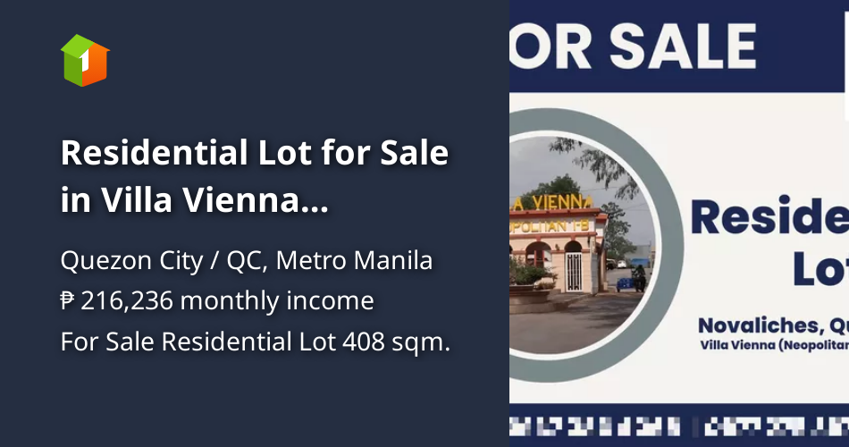 Residential Lot for Sale in Villa Vienna (Neopolitan 1-B Subdivision ...