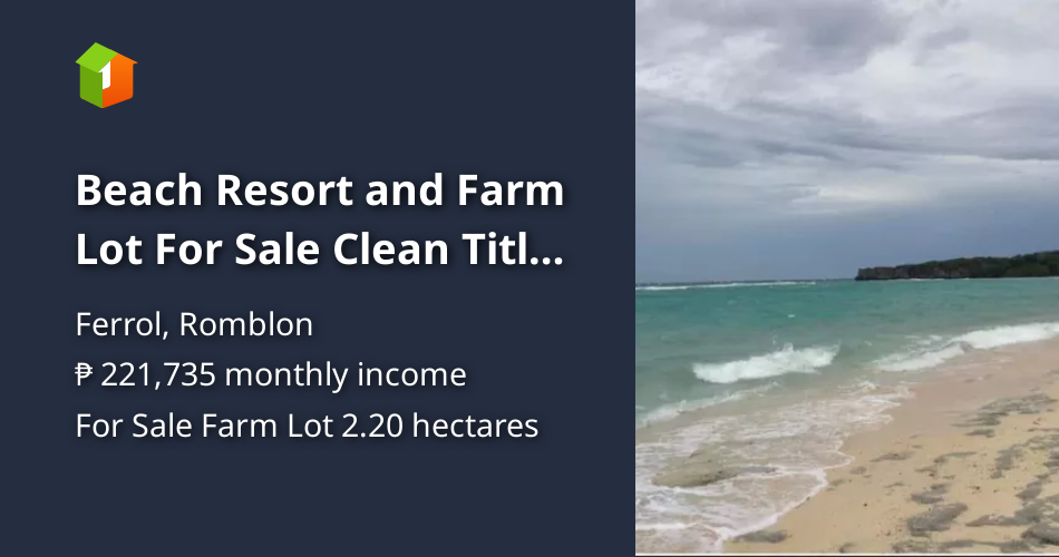 Beach Resort and Farm Lot For Sale Clean Title Ferrol Romblon [Lots 🚜 ...