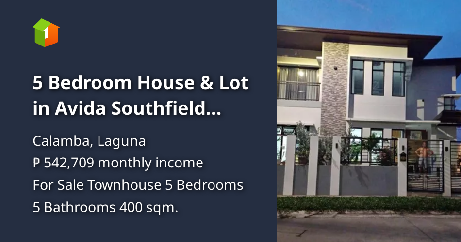 5 Bedroom House & Lot in Avida Southfield Setting Nuvali Laguna [Houses ...