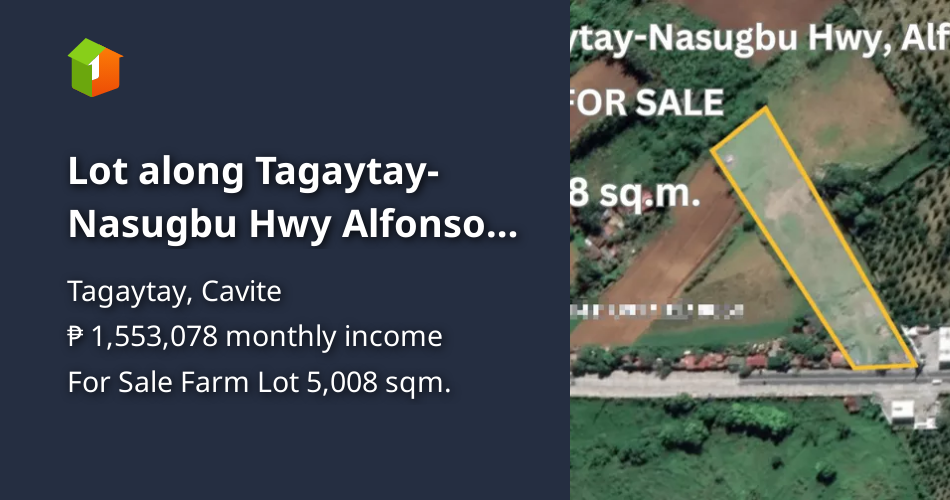 Lot along Tagaytay-Nasugbu Hwy Alfonso, Cavite for sale [Lots 🚜] (November 2025) in Tagaytay ...