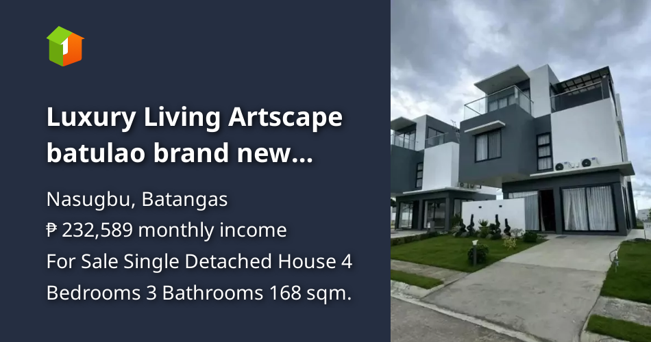 Luxury Living Artscape batulao brand new house for sale at Batulao ...