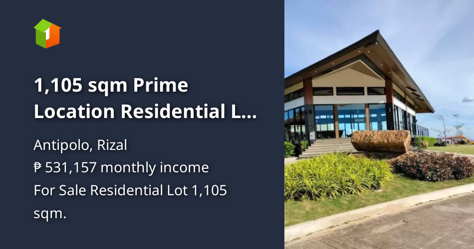 1,105 sqm Prime Location Residential Lot For Sale in Antipolo Rizal ...