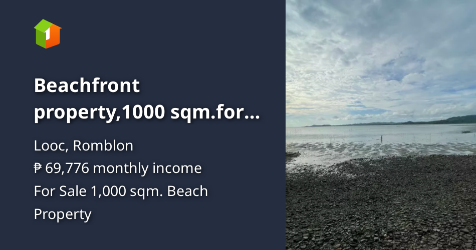 Beachfront property,1000 sqm.for sale in Looc Romblon [Beach Properties ...