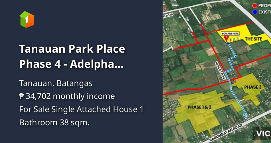 Tanauan Park Place Phase 4 - Adelpha Single Attached [Houses and Lots 🏘 ...