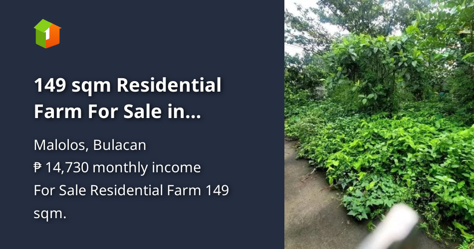 149 sqm Residential Farm For Sale in Malolos Bulacan [Lots 🚜] (March ...