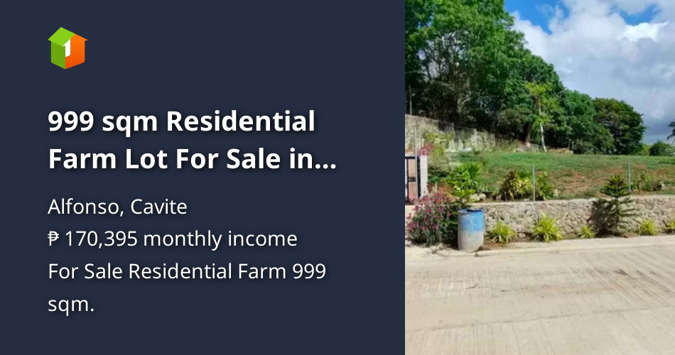 999 sqm Residential Farm Lot For Sale in Cavite near Tagaytay Perfect for Investment [Lots 🚜 ...