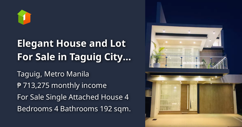 Elegant House and Lot For Sale in Taguig City Mahogany Place 3 [Houses ...