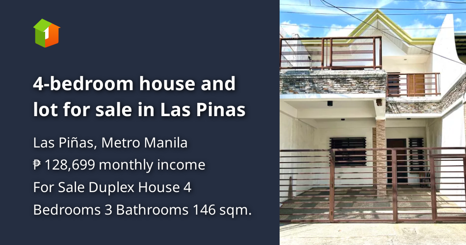 4-bedroom house and lot for sale in Las Pinas [House and Lot 🏘️ ...