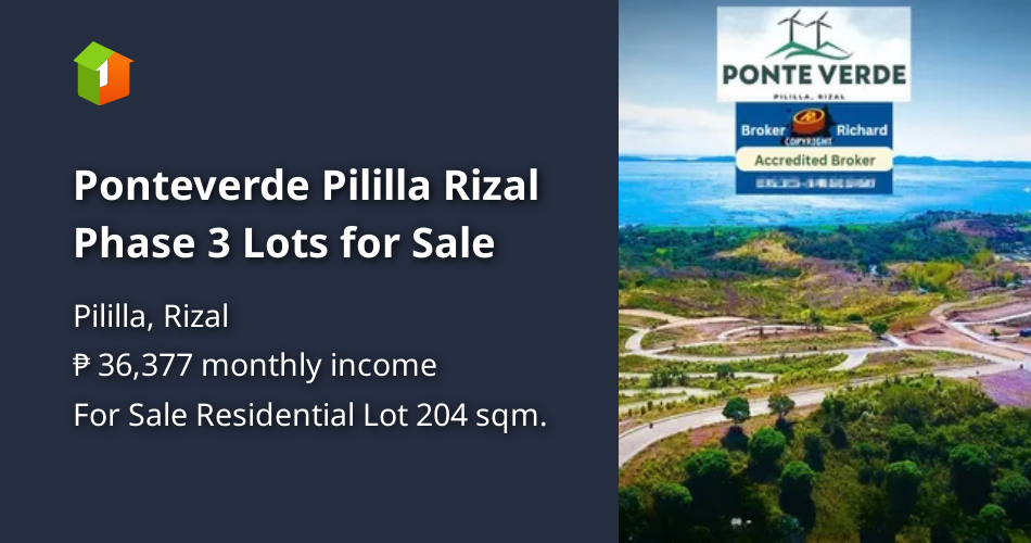 Ponteverde Pililla Rizal Phase 3 Lots for Sale [Lots 🚜] (April 2025) in ...
