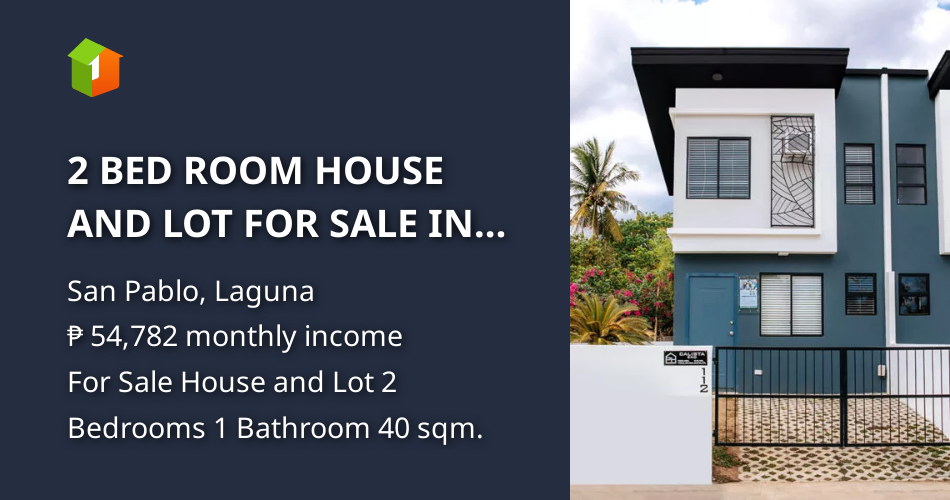 2 BED ROOM HOUSE AND LOT FOR SALE IN PHIRST PARK HOMES CALISTA END ...