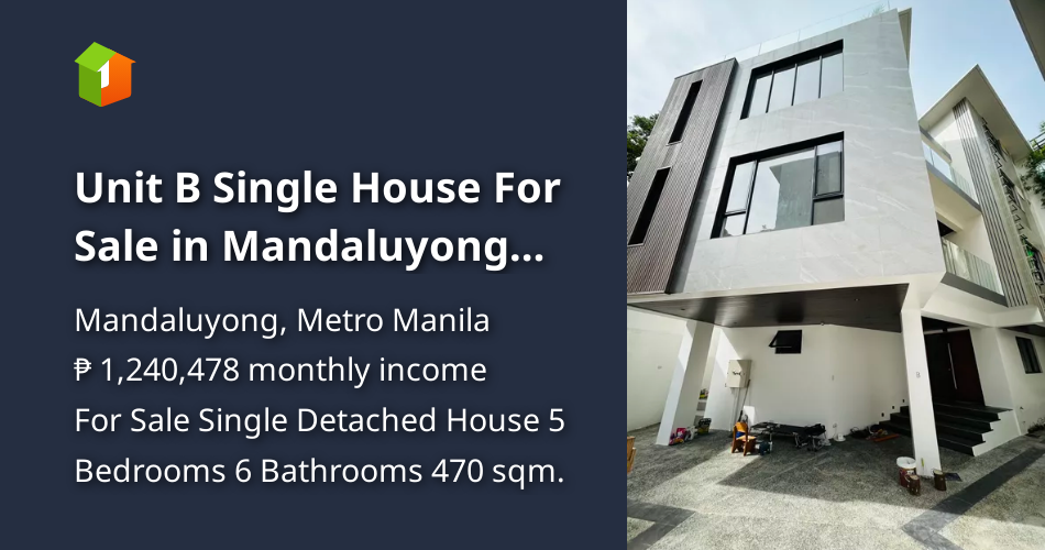 Unit B Single House For Sale in Mandaluyong Metro Manila - Residences ...