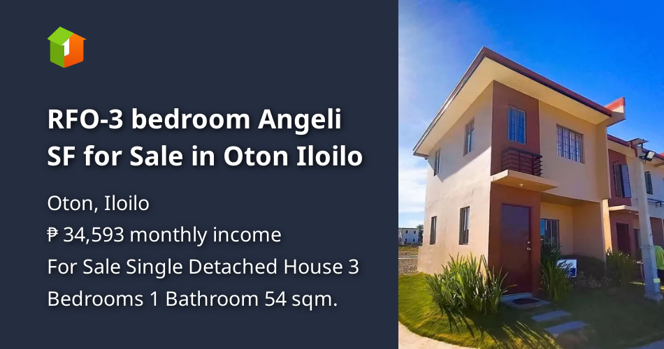 RFO-3 bedroom Angeli SF for Sale in Oton Iloilo [House and Lot 🏘️ ...