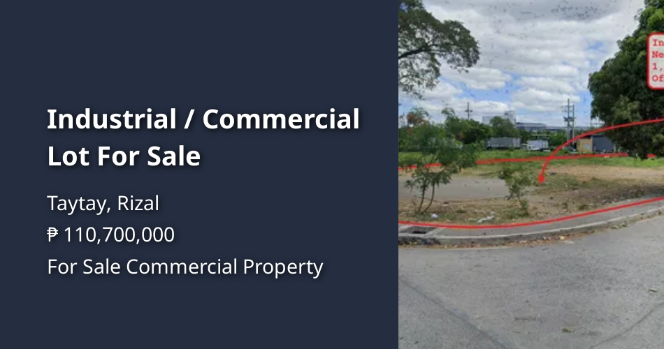 Industrial / Commercial Lot For Sale [Commercial Properties 🏭] (June ...