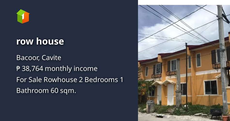 Row house [Houses and Lots 🏘️] (February 2024) in Bacoor, Cavite for ...