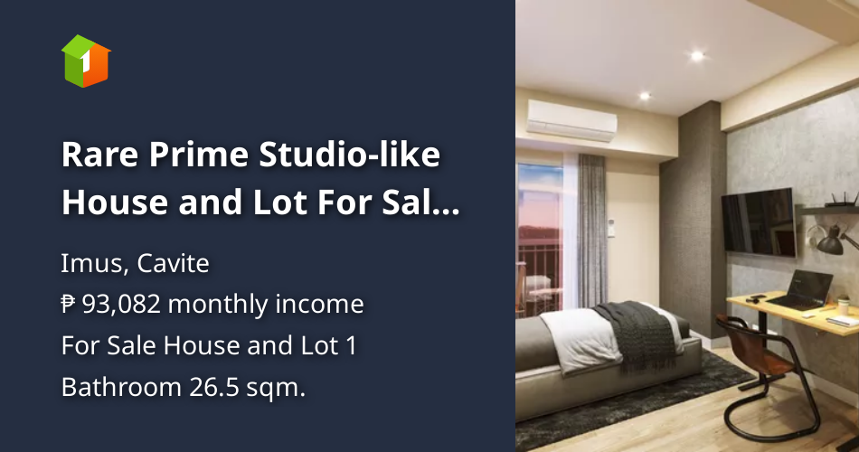 Rare Prime Studio-like House and Lot For Sale in Vermosa Campus Town,Imus, Cavite City [Houses ...