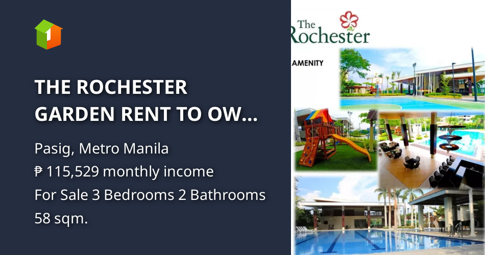 THE ROCHESTER GARDEN RENT TO OWN CONDO UNIT IN PASIG CITY [Condos 🏙️ ...