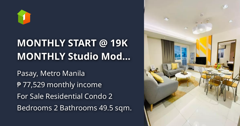 MONTHLY START @ 19K MONTHLY Studio Model Unit Message • [Condos 🏙️ ...