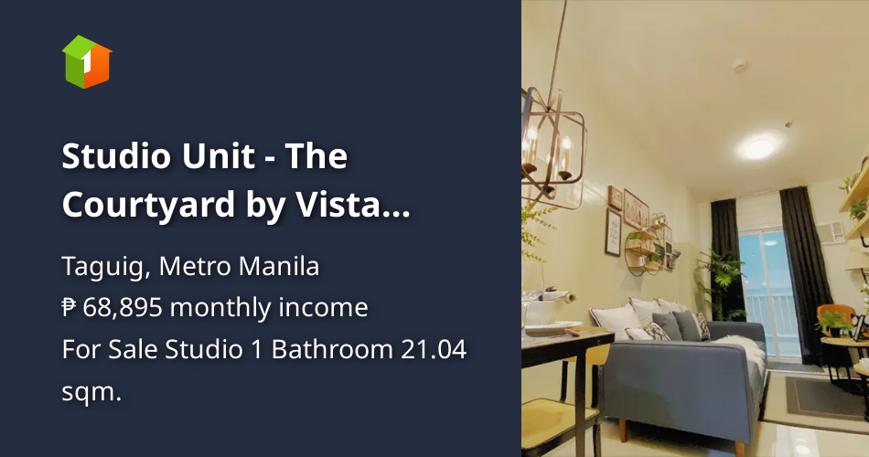 Studio Unit - The Courtyard by Vista Residences - Live near BGC [Condos ...